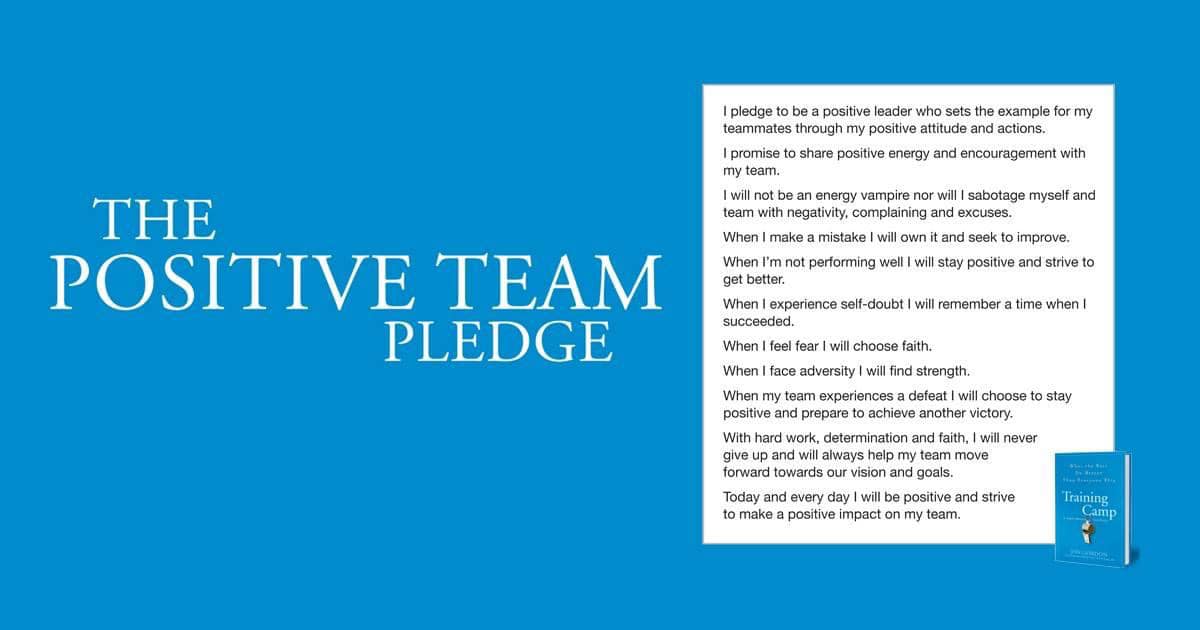 Positive Team Pledge